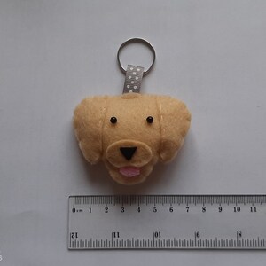 Labrador Keyring Felt Dog Keyring Felt Animal Keyring | Etsy