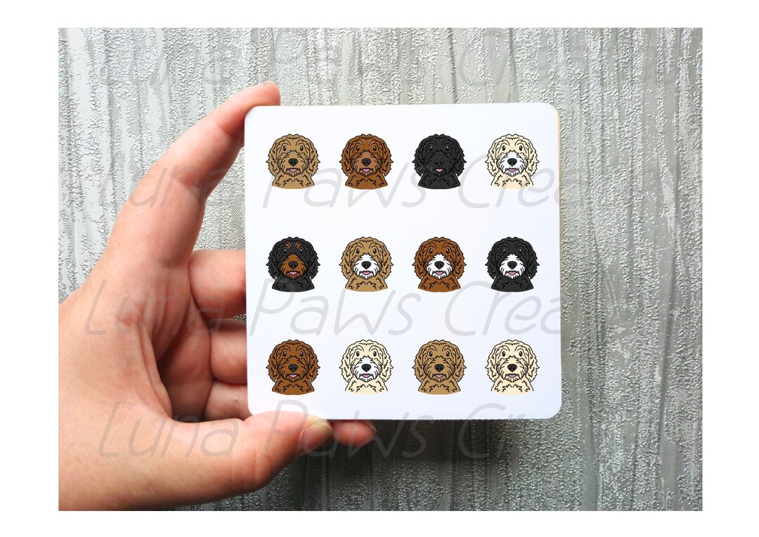 Cavapoo Coaster Dog Print Coaster Cavapoo Dog Gifts Coaster. Cavapoo Christmas Gifts Novelty Dog ...