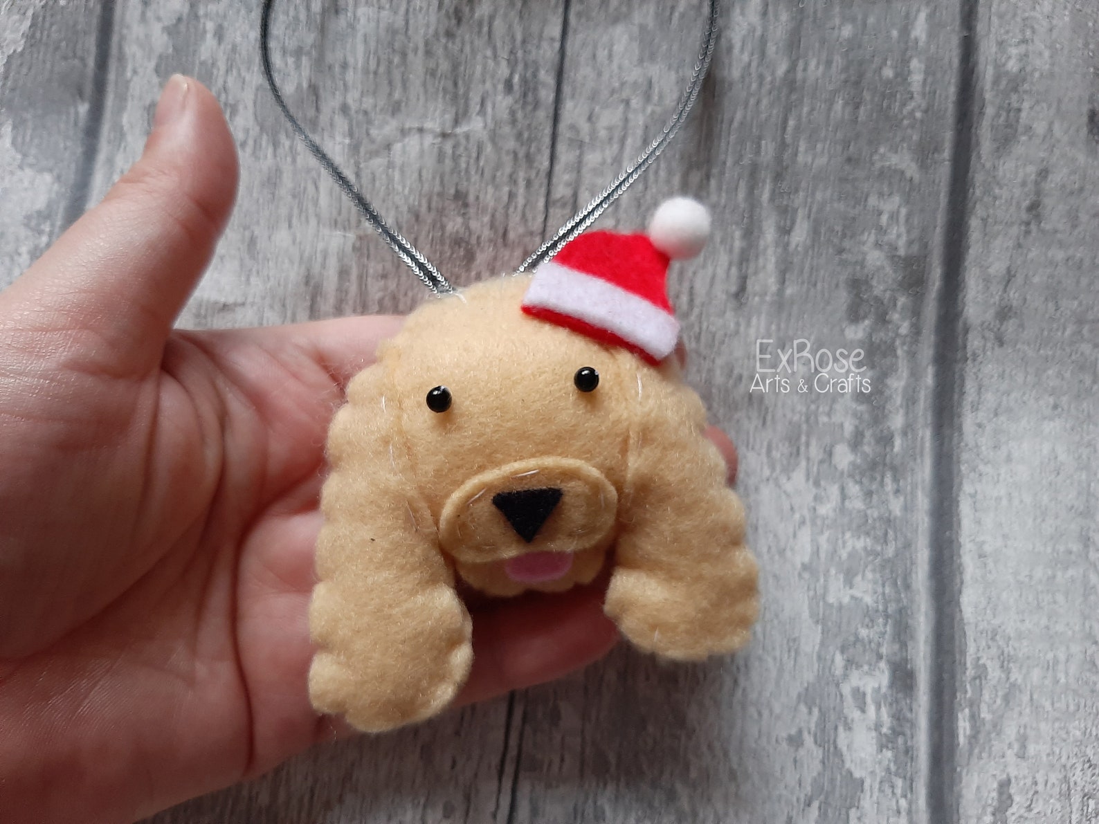 Cocker Spaniel Decoration Felt Dog Hanging Christmas - Etsy UK