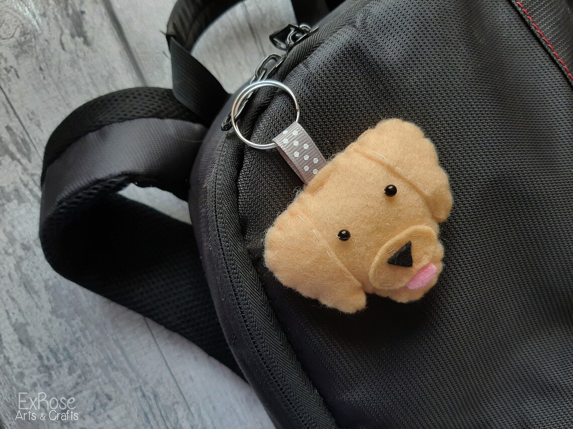 Labrador Keyring Felt Dog Keyring Felt Animal Keyring | Etsy