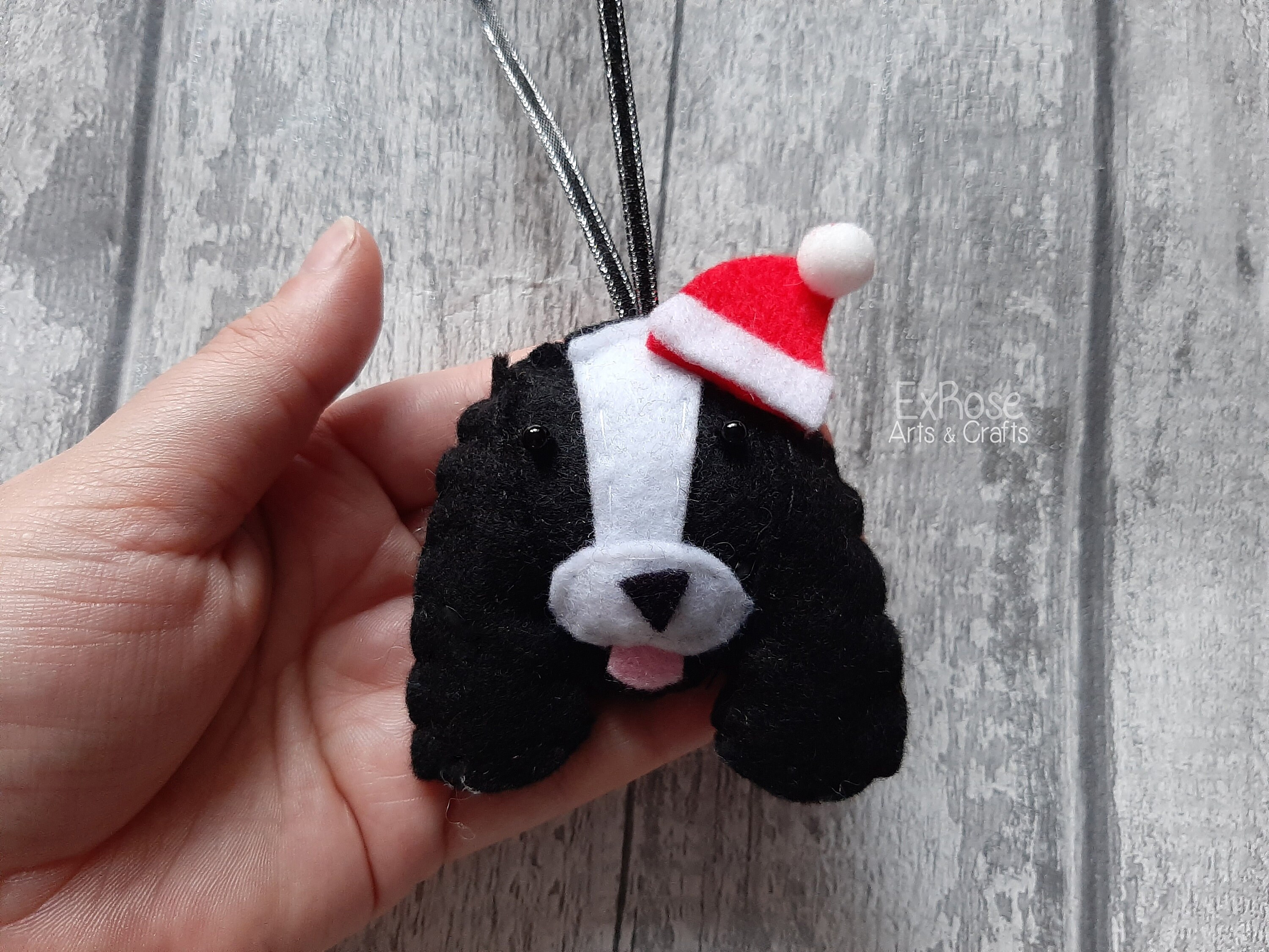 Cocker Spaniel Decoration Felt Dog Hanging Christmas - Etsy UK