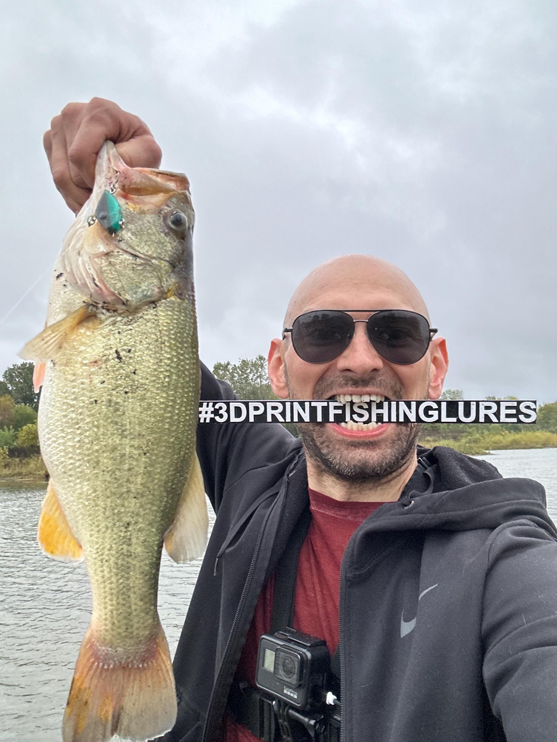 3D Print Fishing Lure Perch Lipless Crankbait for Bass Pike Walleye 3D ...