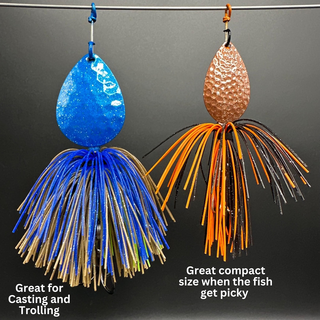 Handmade Fishing Lure Gift Set Custom Crafted Inline Spinners Perfect ...