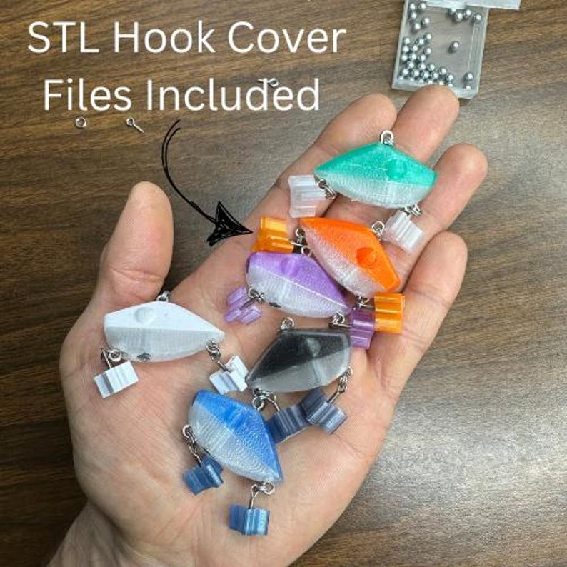 3D Print Fishing Lures Small Lipless Crankbait STL File for 3D Printing ...