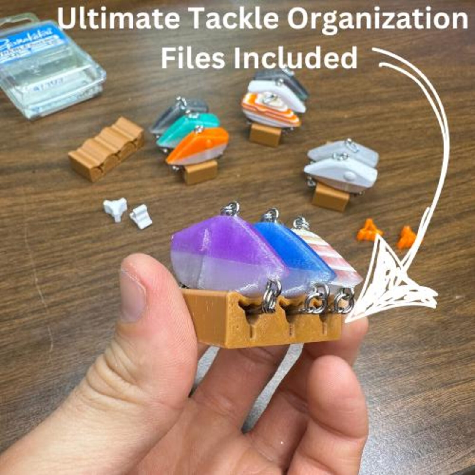 3D Printable Fishing Lure 3 Styles 3D Printed STL File for 3D Printer ...