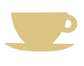 Coffee cup cutout | Etsy
