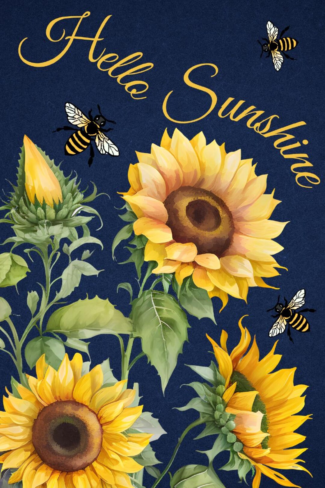 Hello Sunshine-12x18 Double-sided Garden Flag –UV Printed Vinyl Outdoor ...