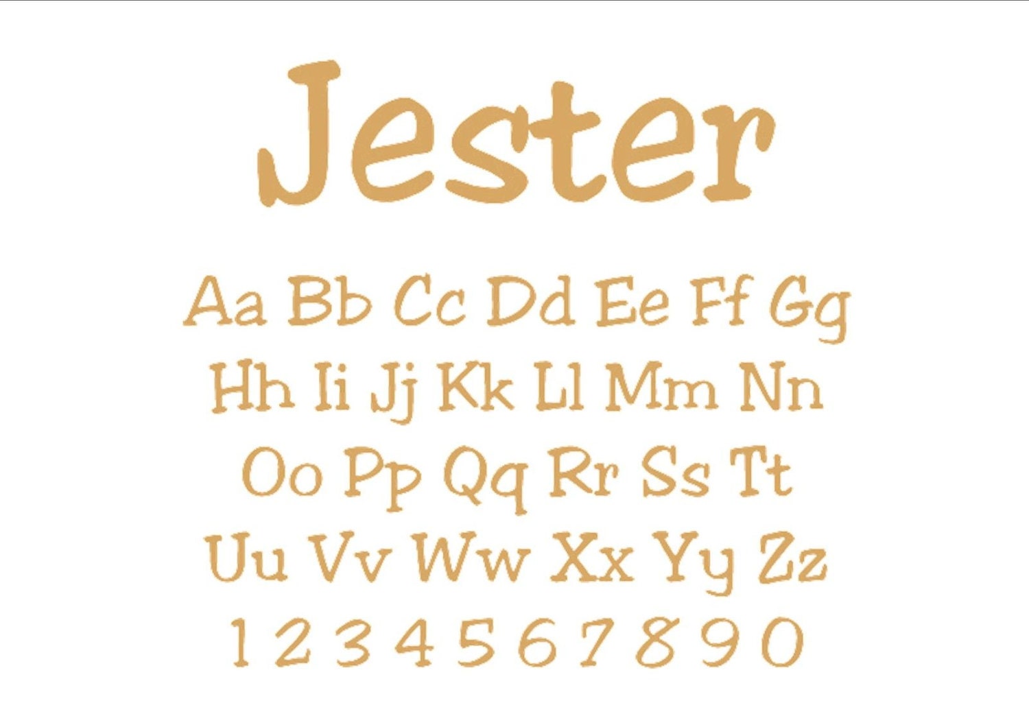 Jester Block Font Unfinished Wood Letter DIY Home Nursery | Etsy