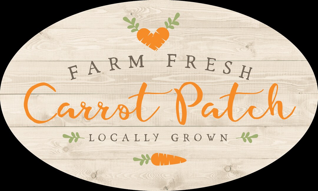 Easter Carrot Patch Print Shop MDF Style 1 Art 1 - Etsy