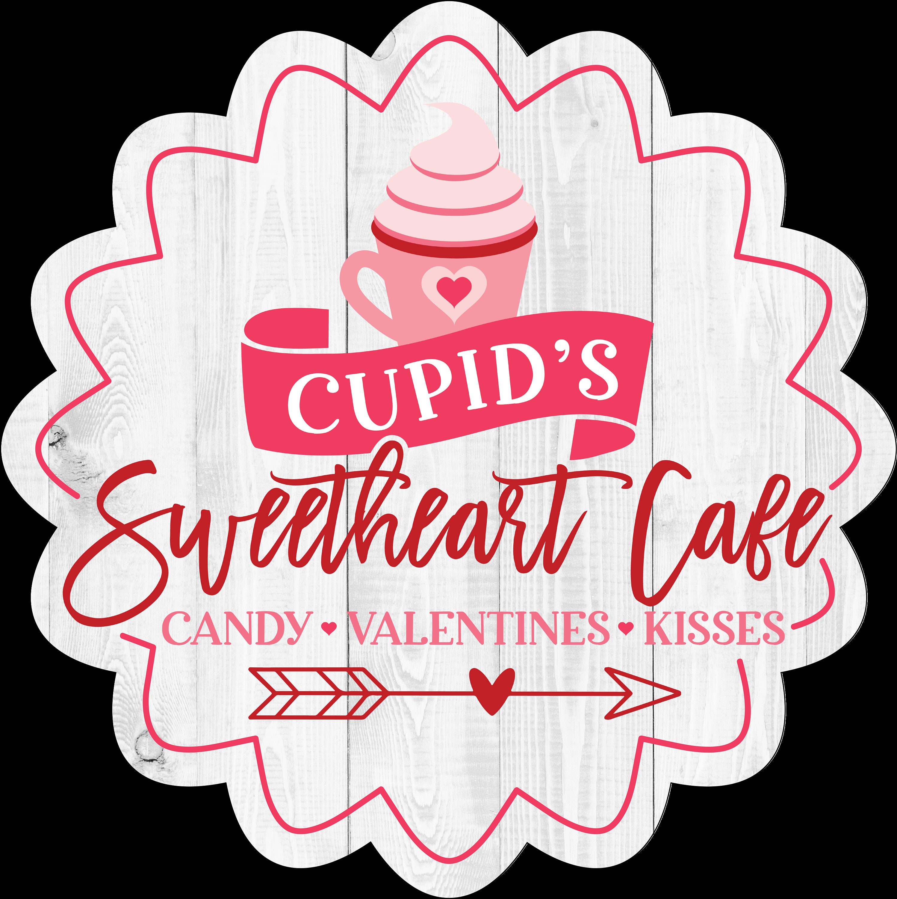 Cupid's Sweetheart Cafe MDF Style 1 Art 1 - Etsy