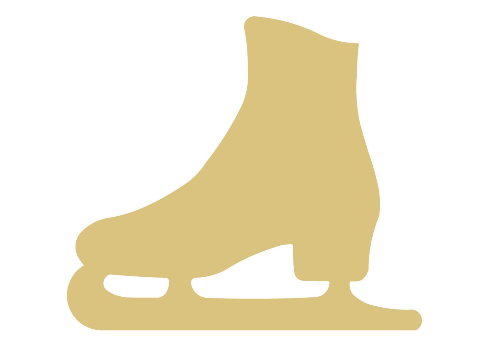 Ice Skates Unfinished Wood Shape Cutout Variety Sizes USA Made Winter ...