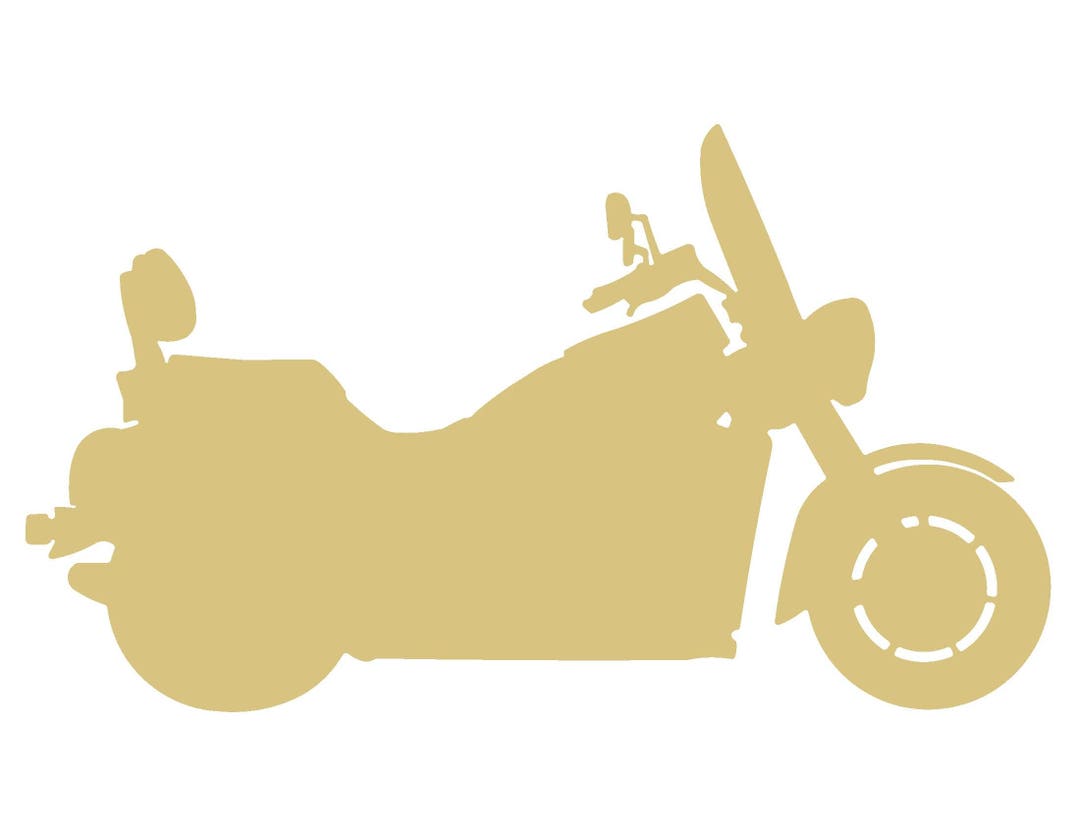 Motorcycle Style 3 Unfinished MDF Wood Cutout Variety of Sizes USA Made ...