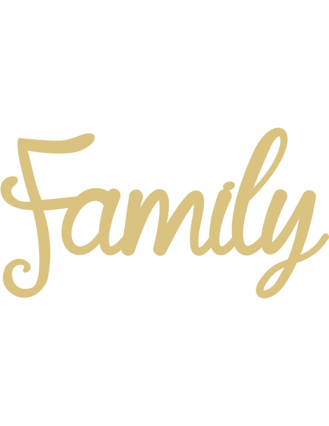 Word Family Style 3 Unfinished Wood Shape Cutout Variety Sizes USA Made ...