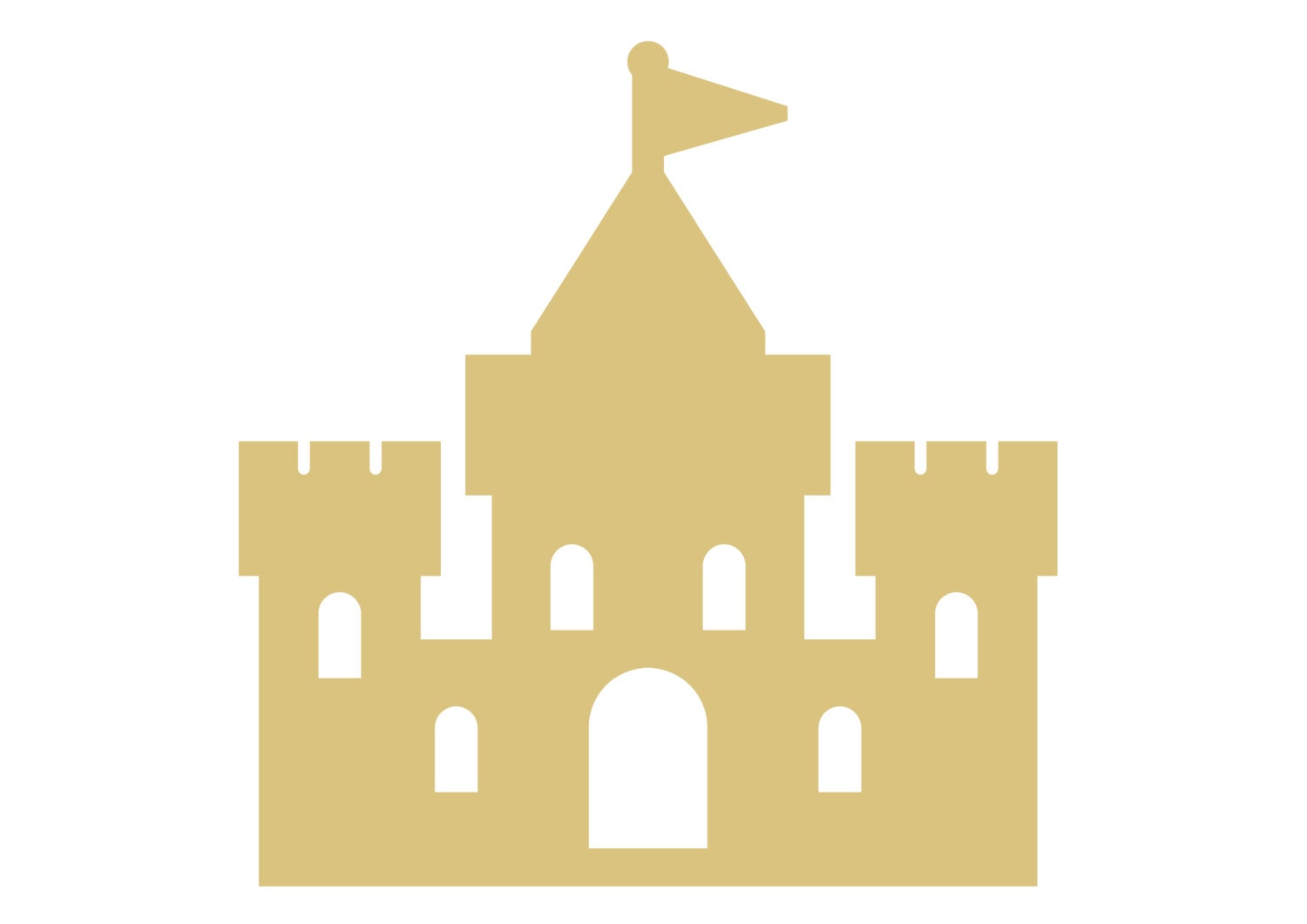 Sand Castle Style 3 Unfinished Wood Shape Cutout Variety Sizes | Etsy