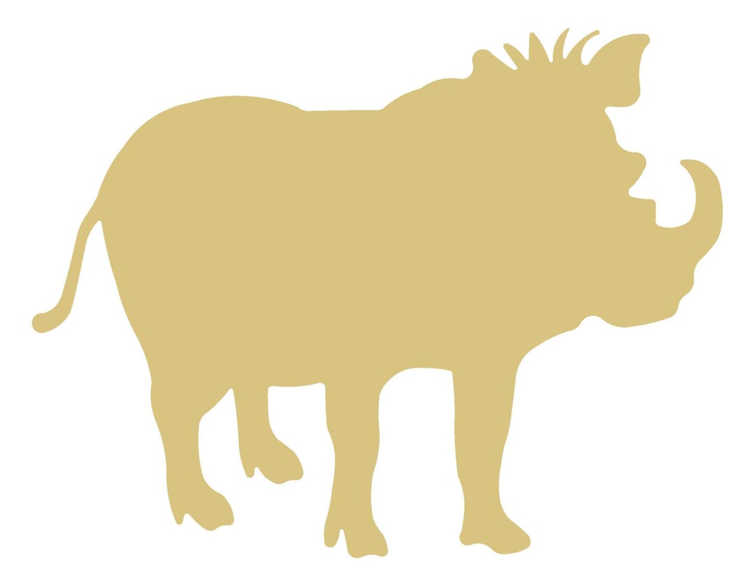 Warthog Unfinished Wood Shape Cutout Variety Sizes USA Made Zoo Theme ...