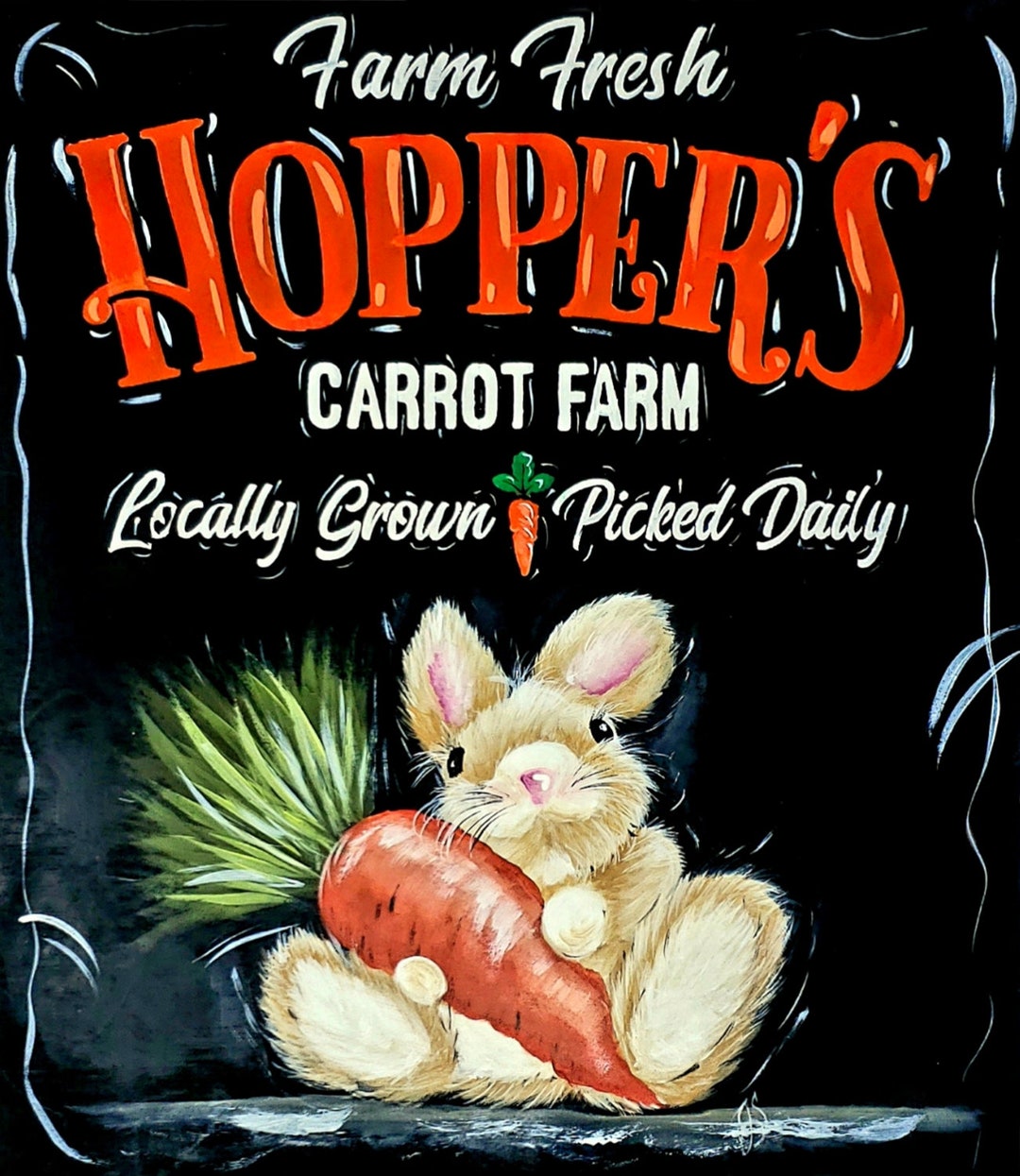 Hopper's Carrot Farm Print Shop MDF Style 1 - Etsy