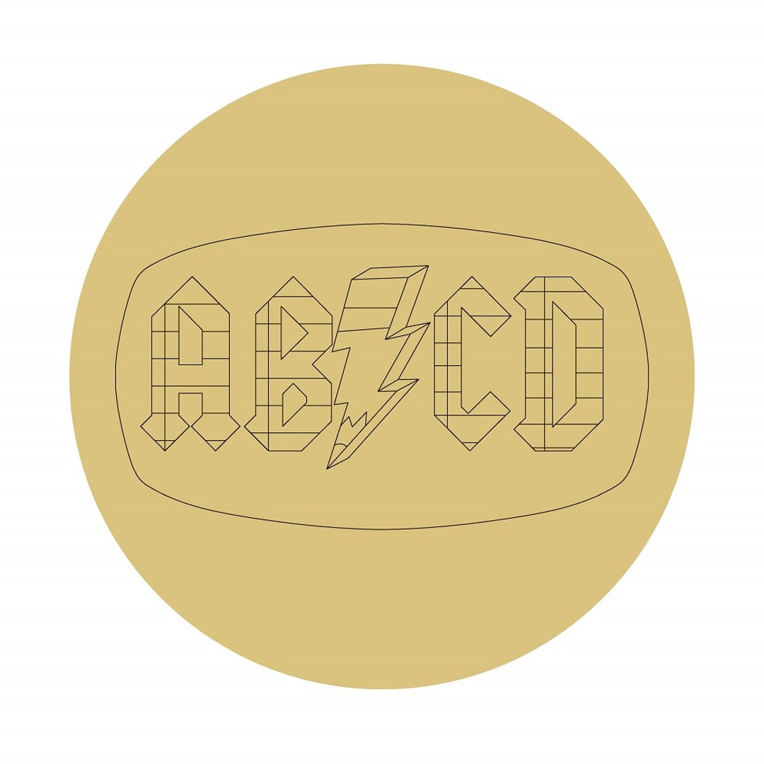 Design by Line ABCD Unfinished MDF Wood Cutout Style 1 Art 1 Door ...