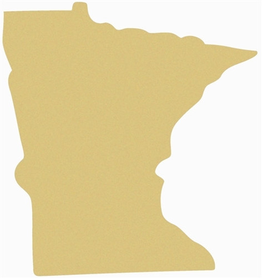 Minnesota State Cutout: Unfinished Wood Decor, MDF Shape - Etsy