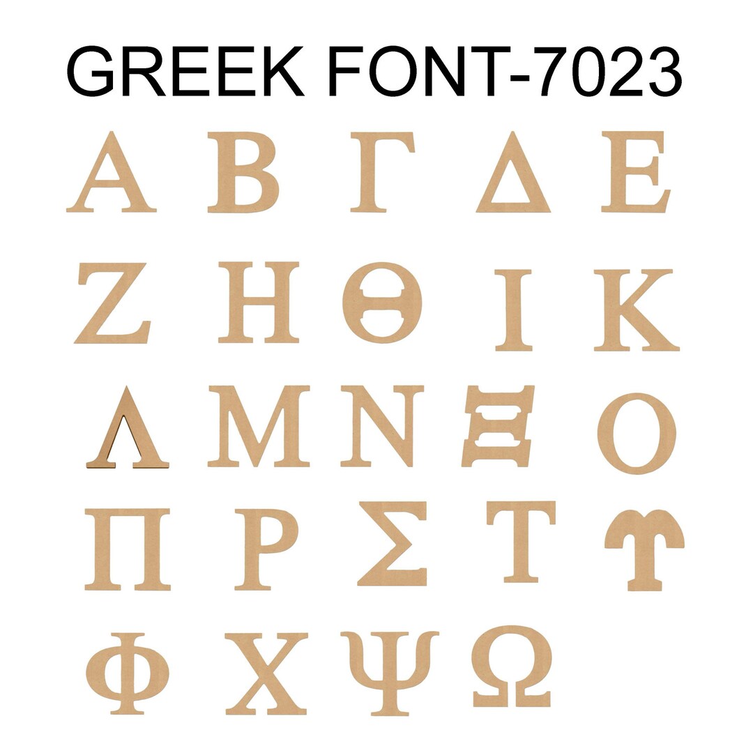 Greek Letters Unfinished Wood College Sorority Fraternity Dorm Frat ...