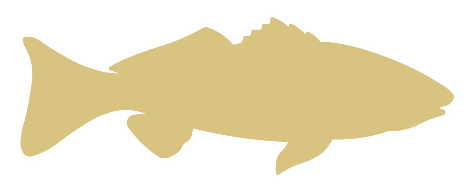 Redfish Unfinished Wood Shape Cutout Variety Sizes USA Made Fish Theme ...