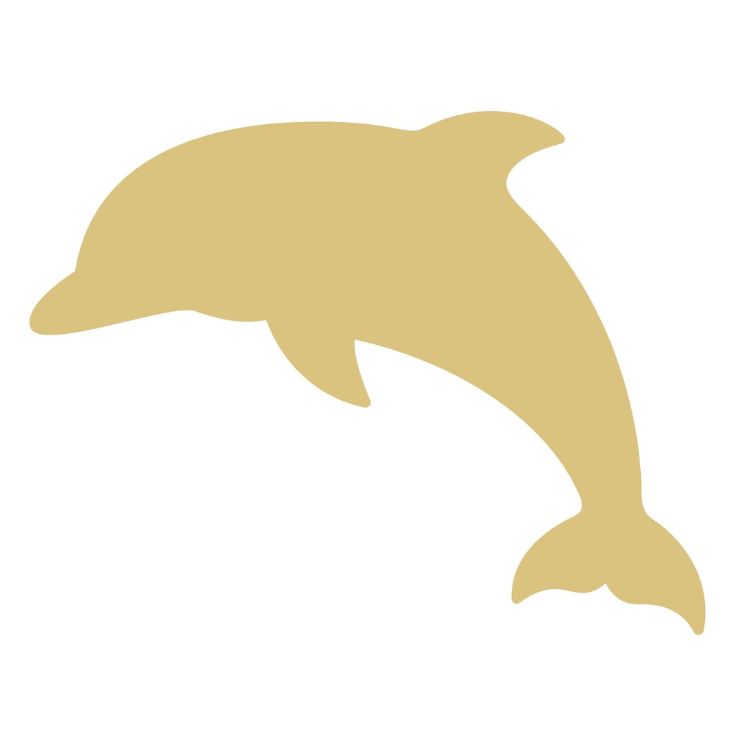 Dolphin Unfinished MDF Wood Cutout Style 2 Door Hanger - Etsy