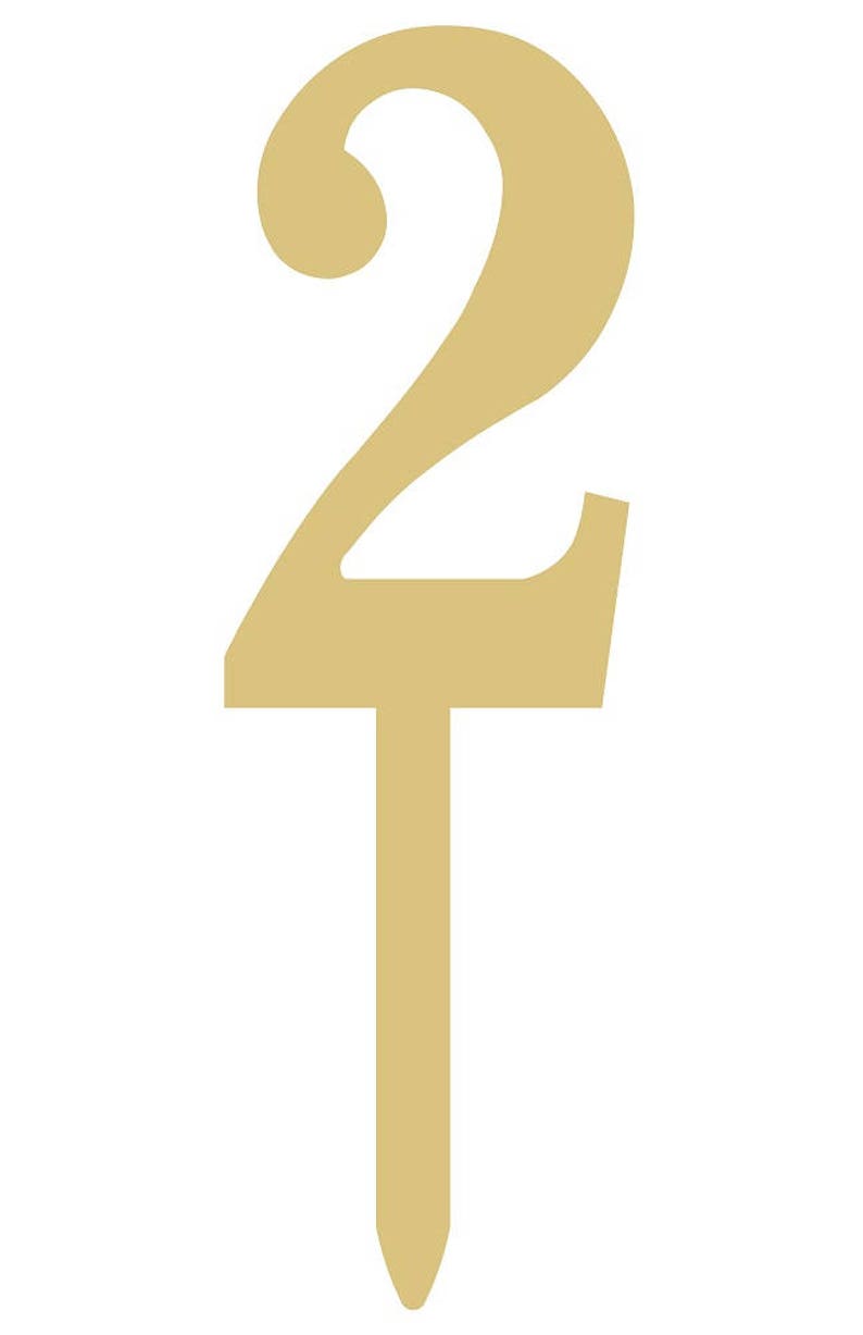 TOPPER-NUMBER-2 Unfinished Wood Shape Cutout Variety Sizes USA | Etsy