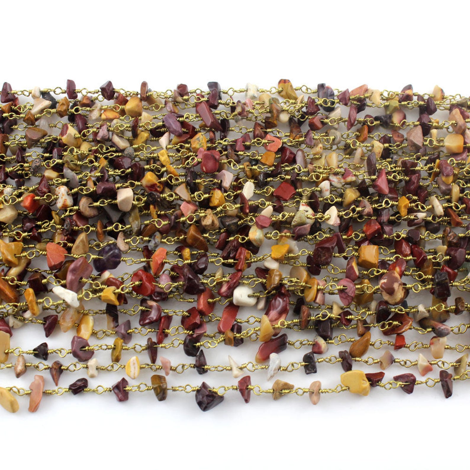 10 Feet Natural Bloodstone Quartz Chips Chainraw Crystals - Etsy
