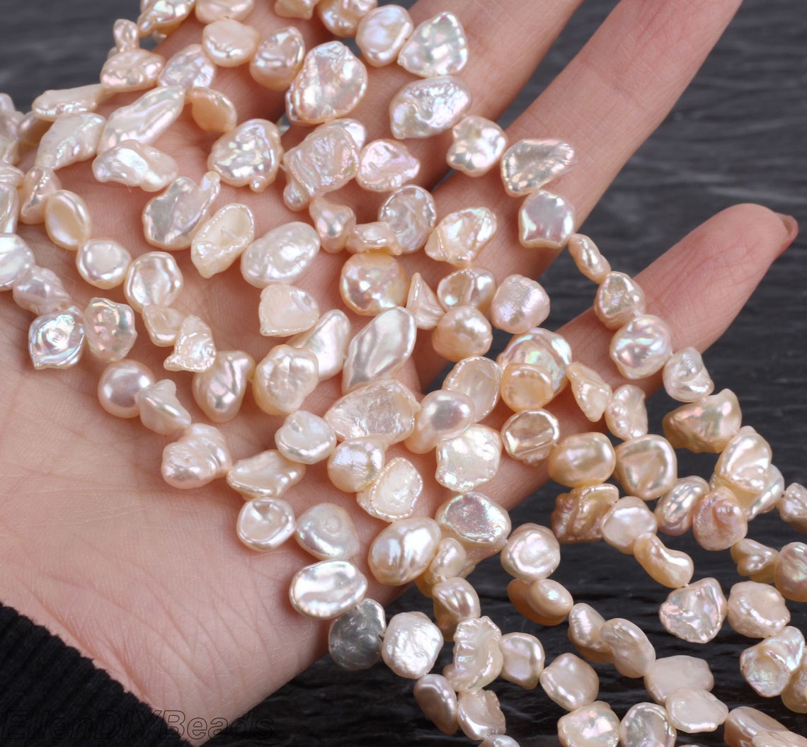 Natural Pink Keshi Freshwater Pearl Beads,loose Keshi Pearl Nugget ...