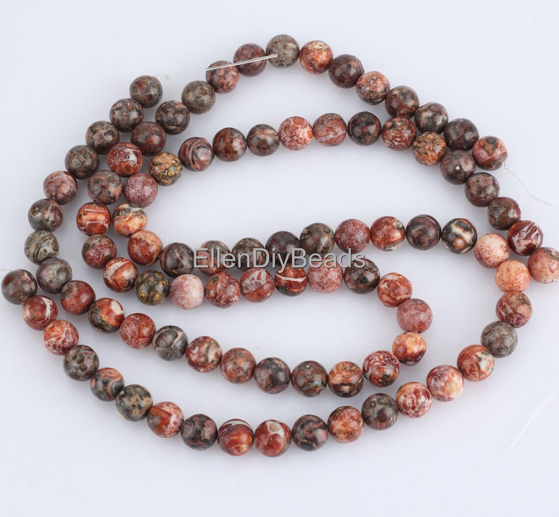 4-12mm Multicolor Leopard Skin Beads, Smooth Round Beads, Bulk Beads ...