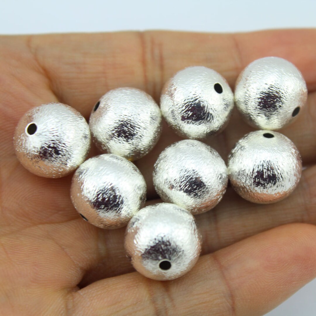 10pcs-14mm High Quanlity 14 K Gold/silver Plated Beads,round Spacer ...