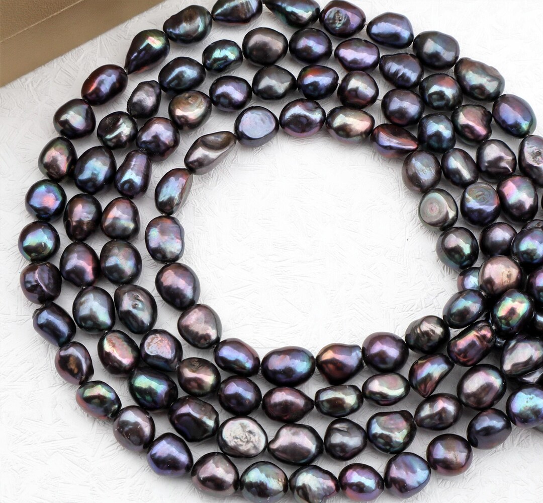 8-9mm Nugget Pearl Beads,peacoke Nature Freshwater Pearl Beads,loose ...