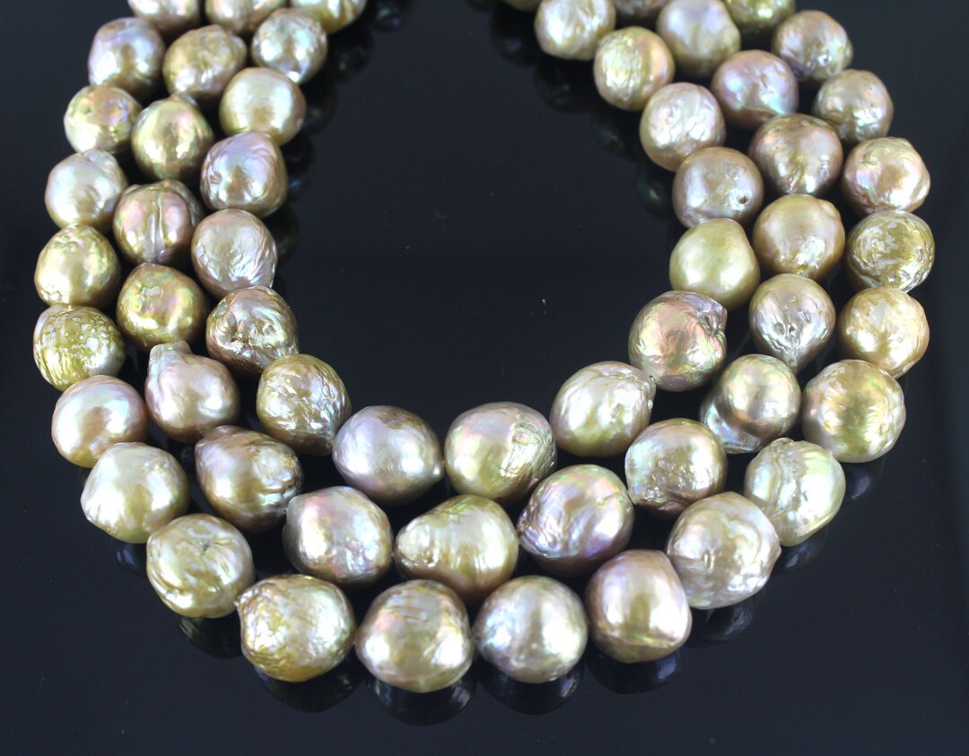 12-13mm Natural Edison Freshwater Pearl Beads, Irregularly Shaped ...