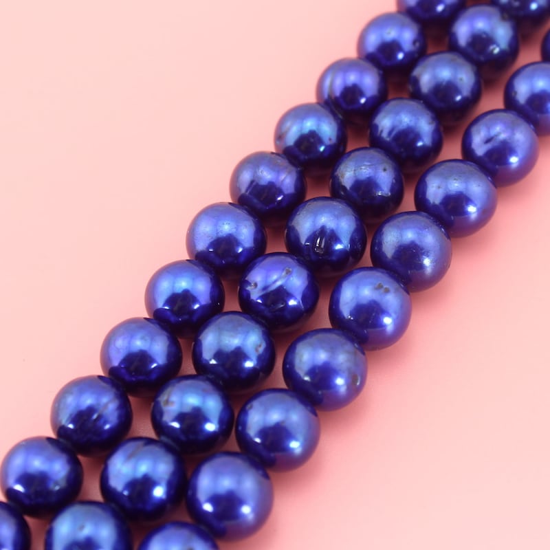 Royal Blue Pearls - Etsy