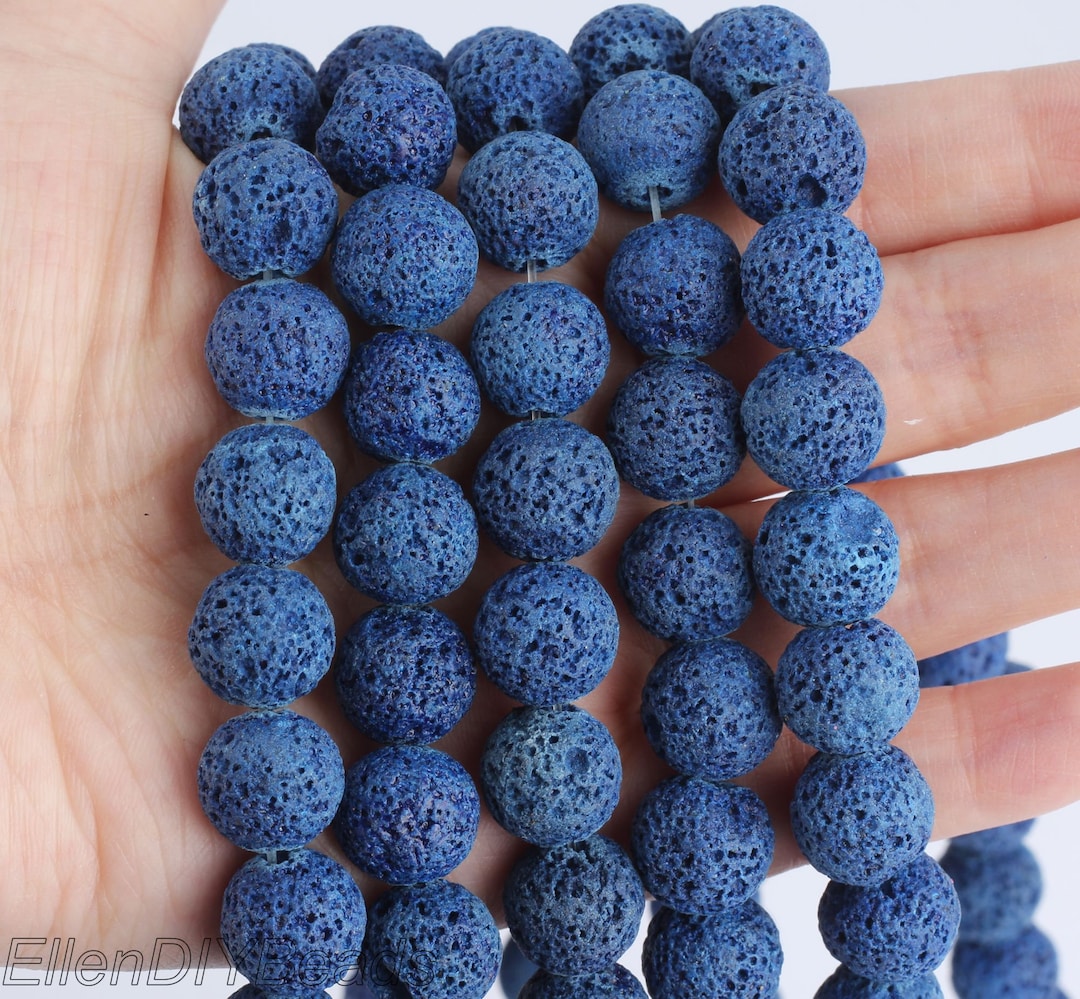 4-12mm Natural Deep Treasure Blue Volcanic Stone, Navy Blue Lava Rock ...