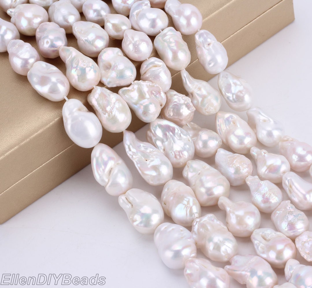 15-16x24-28mm Natural Big Baroque Pearls, Good Quality Freshwater ...