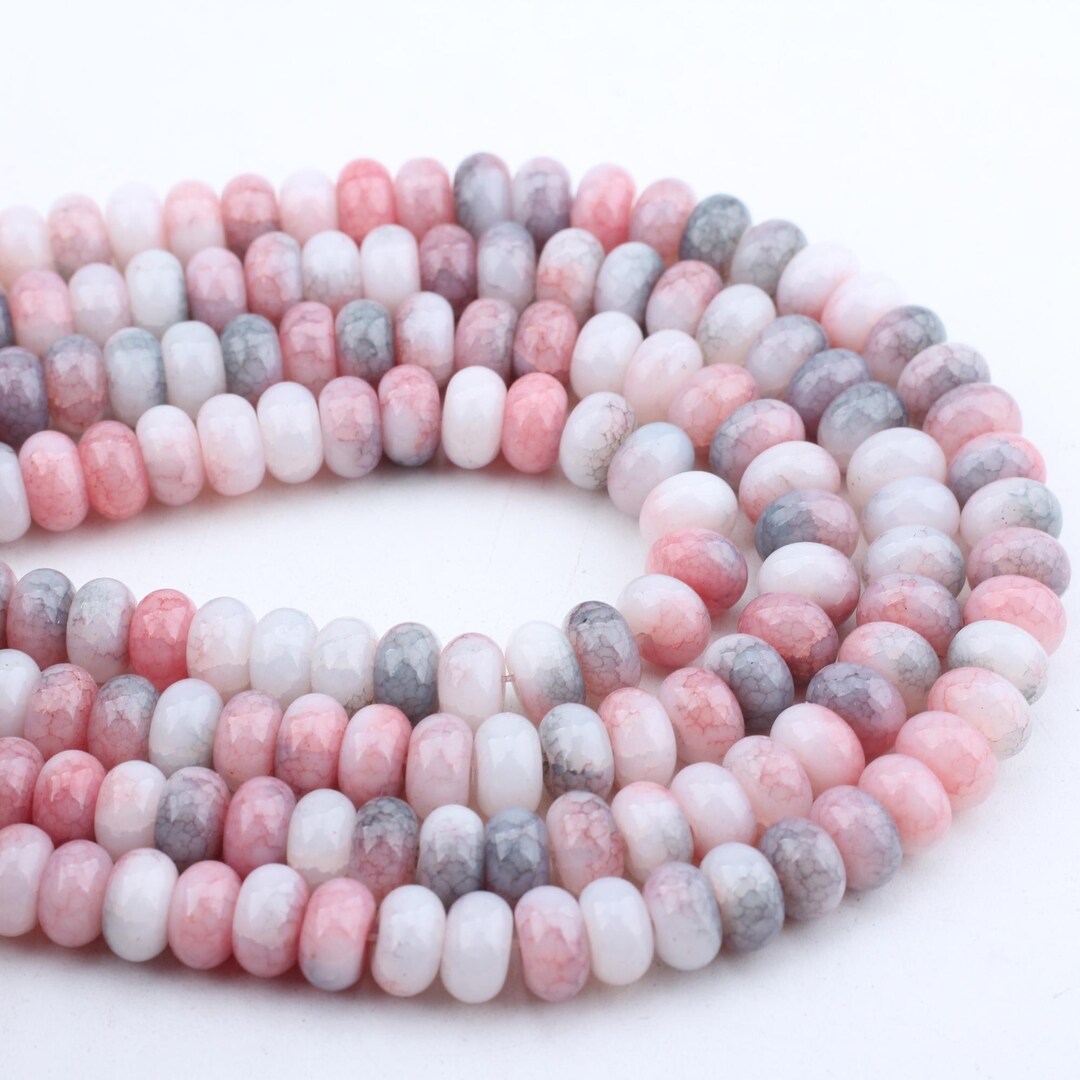 30 Inches-5x8 Mm Mix Color Circular Abacus Beads,loose Beads,rondelle ...