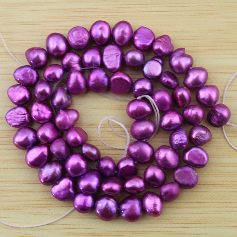 6-7mm Full Strand Purple Pearl Beadsbaroque Nugget Pearl - Etsy