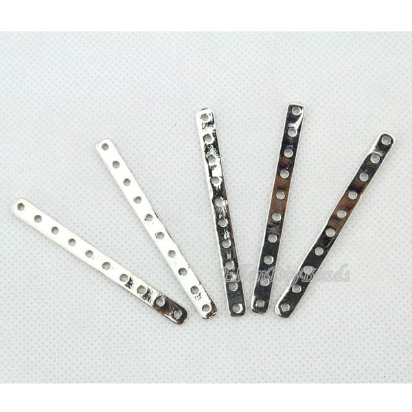 10 Pieces High Quanlity 10 Strands Jewelry Separator Bar,10 Holes Flat ...