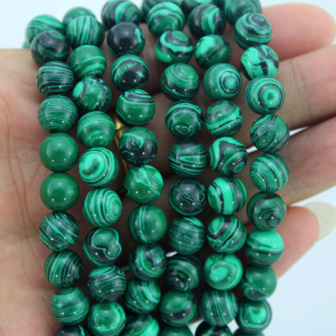 Hot Sales 4mm-10mm Round Malachite Beadsgreen Malachite - Etsy