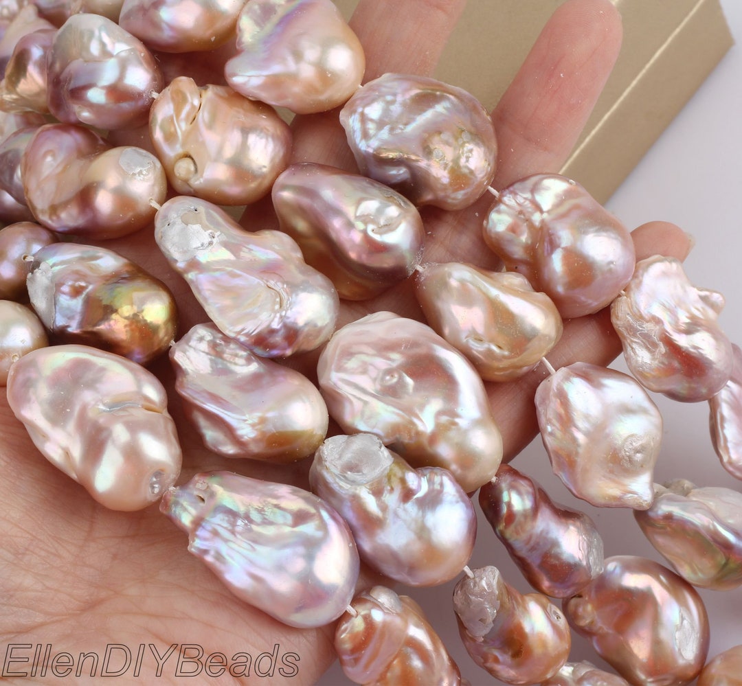 Genuine Big Baroque Pearls, Good Quality Mix Color Freshwater Fireball ...