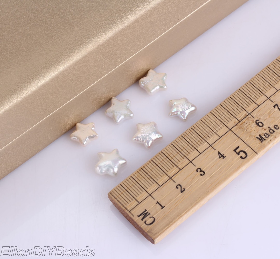 12x12mm Natural Star Shape Pearls, Good Quality White Freshwater Pearls ...