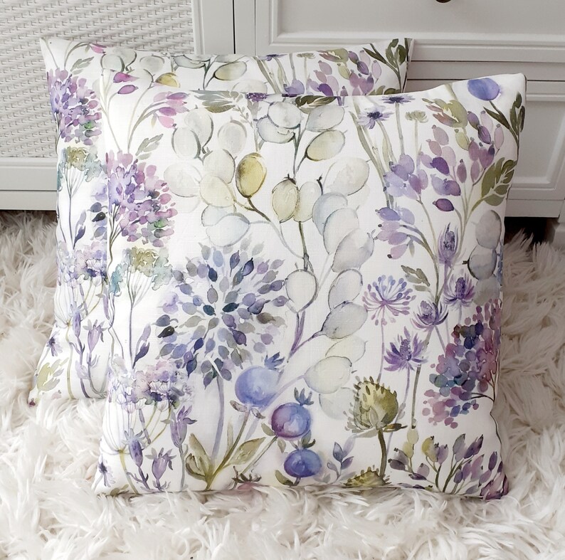 18x18 Country Hedgerow Voyage Maison Purple Blue - Etsy UK