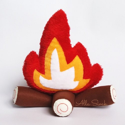 Campfire Toy Plush Campfire Woodland Decor Campfire Pillow - Etsy