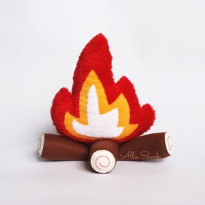 Campfire Toy Plush Campfire Woodland Decor Campfire Pillow Campfire ...