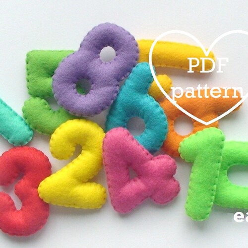 Felt Stuffed Numbers Numbers Set for Kids Educational Toy - Etsy