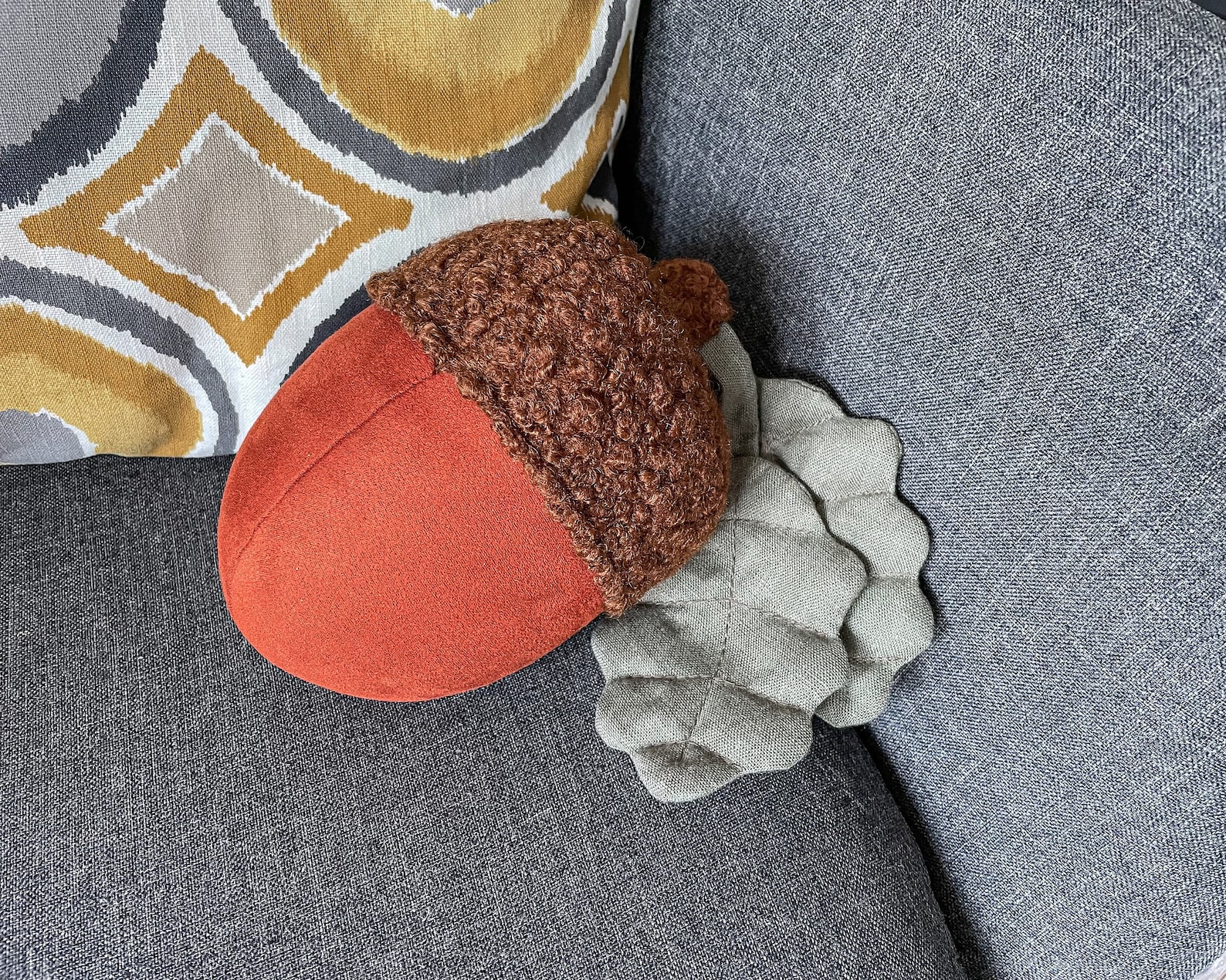 Acorn plush pillow Harvest decor Thanksgiving decoration | Etsy