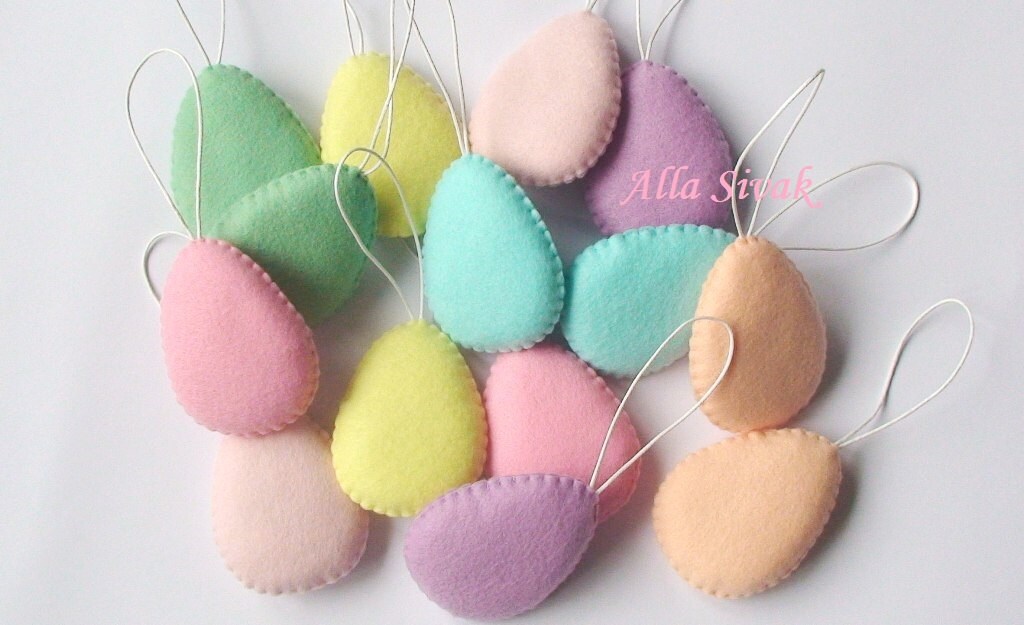 Easter Eggs, Pastel Easter Decor, Easter Decorations, Easter Ornaments ...
