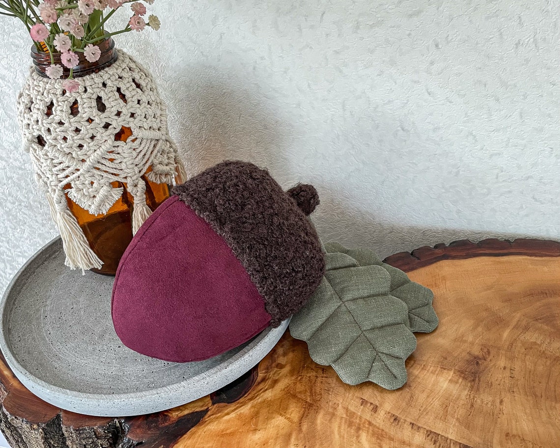 Woodland Nursery Decor, Acorn Nursery, Acorn Plush Toy, Acorn Gift ...
