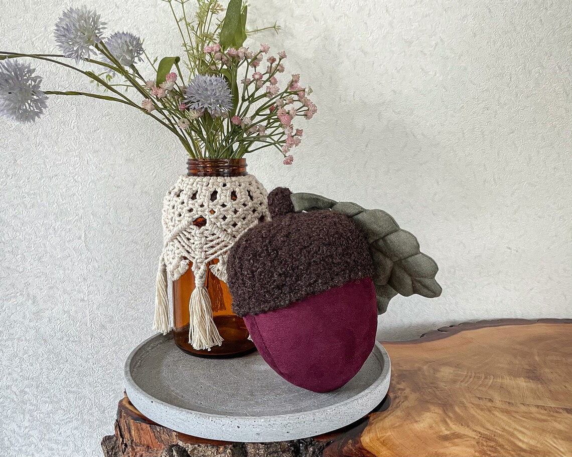 Woodland Nursery Decor, Acorn Nursery, Acorn Plush Toy, Acorn Gift ...