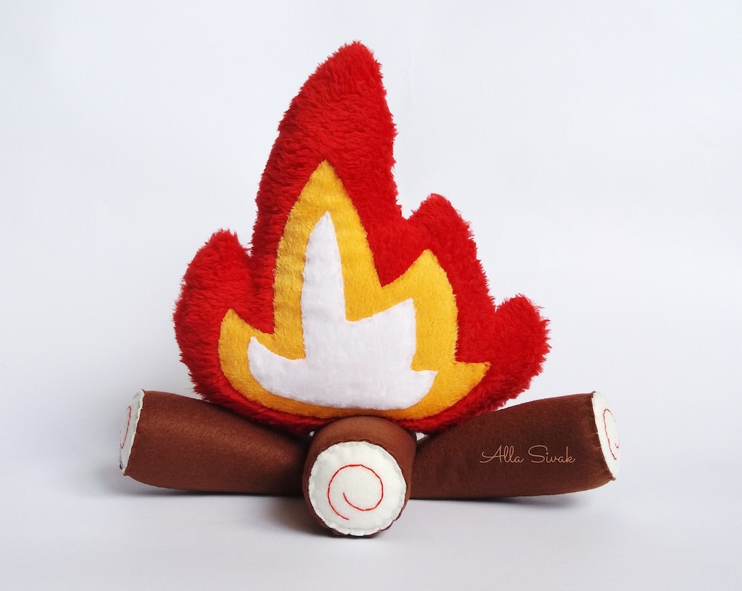 Plush Campfire, Campfire Pillow, Stuff Campfire, Felt Campfire, Plush ...